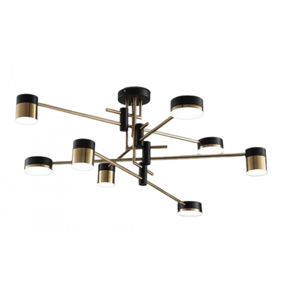 Modi Lighting 8'li-Led Siyah Eskitme Modern Avize Mod-Av-4491-8bsye-Led