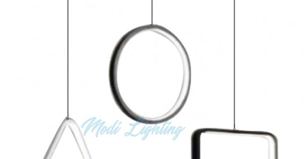 Modi Lighting Mixed Üçlü Siyah Led Avize Md66